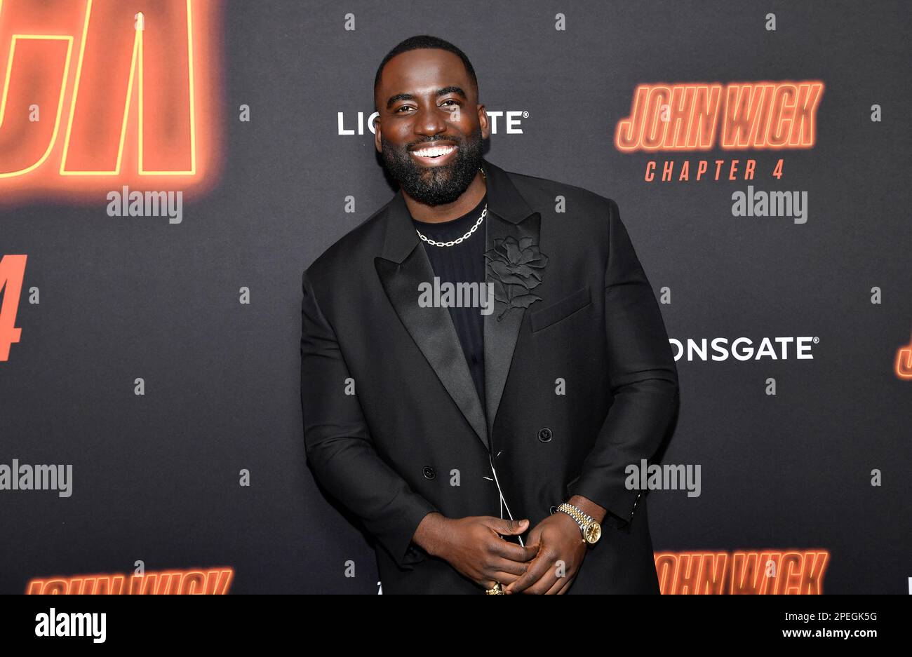 Shamier Anderson attends a special screening of "John Wick: Chapter 4 ...