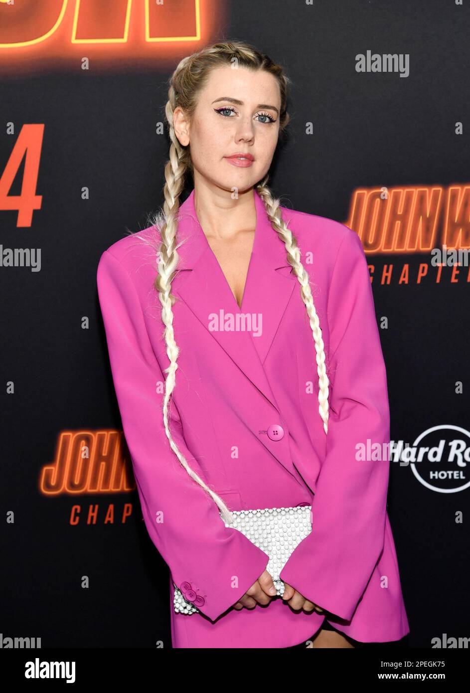 Hannah Paige attends a special screening of "John Wick: Chapter 4" at AMC Lincoln Square on ...