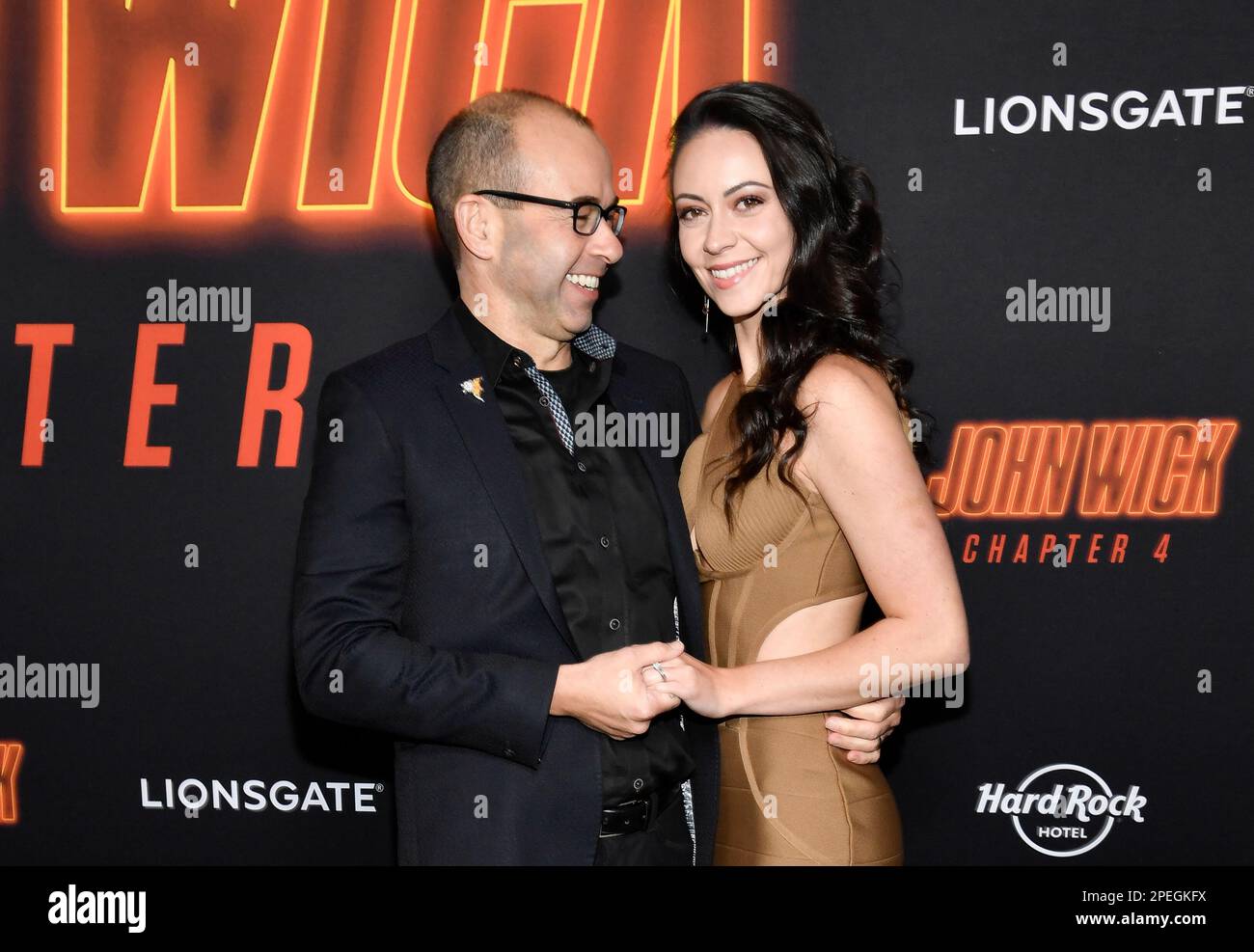 James Murray, left, and wife Melyssa Murray attend a special screening ...