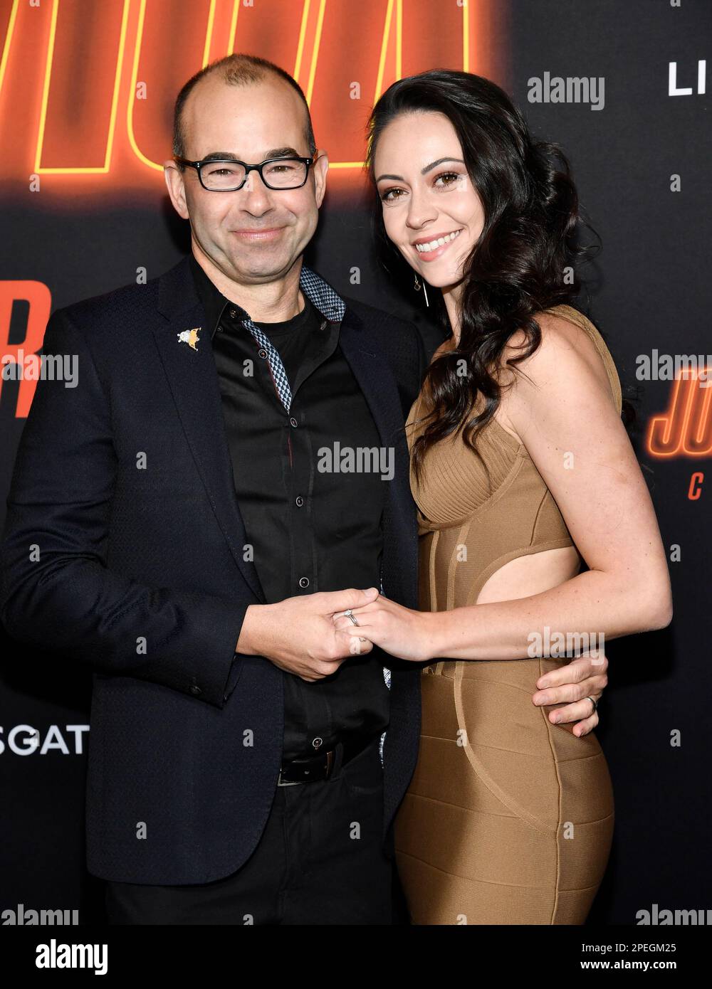 James Murray, left, and wife Melyssa Murray attend a special screening ...