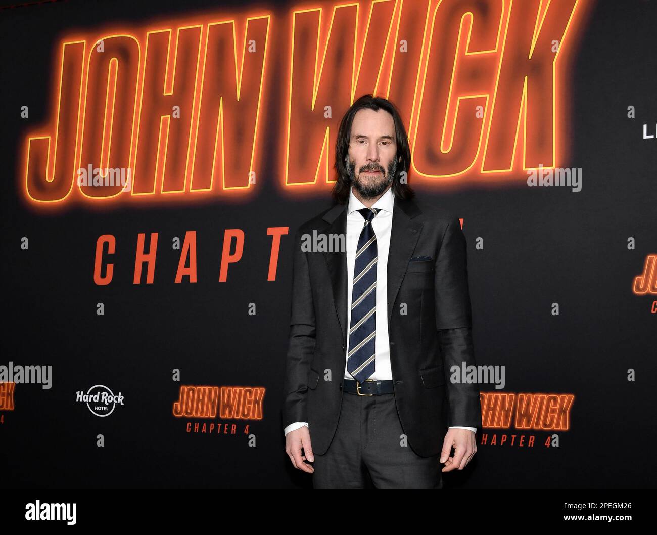 Keanu Reeves attends a special screening of "John Wick: Chapter 4" at ...