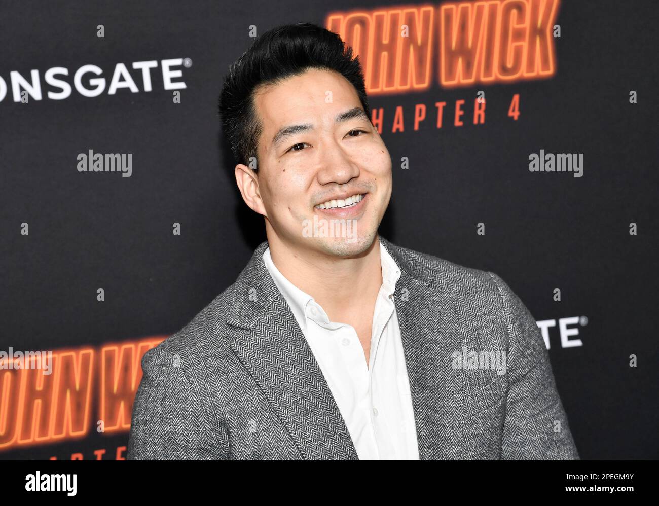 Alex Wong attends a special screening of "John Wick: Chapter 4" at AMC ...
