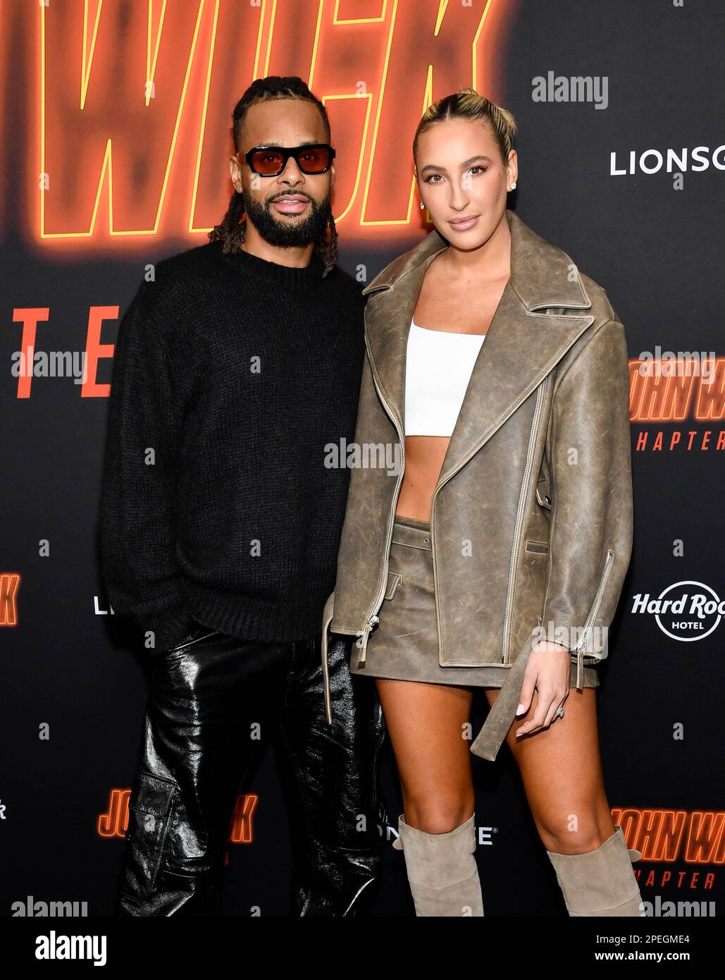 Patrick Mills, left, and Alyssa Mills attend a special screening of ...