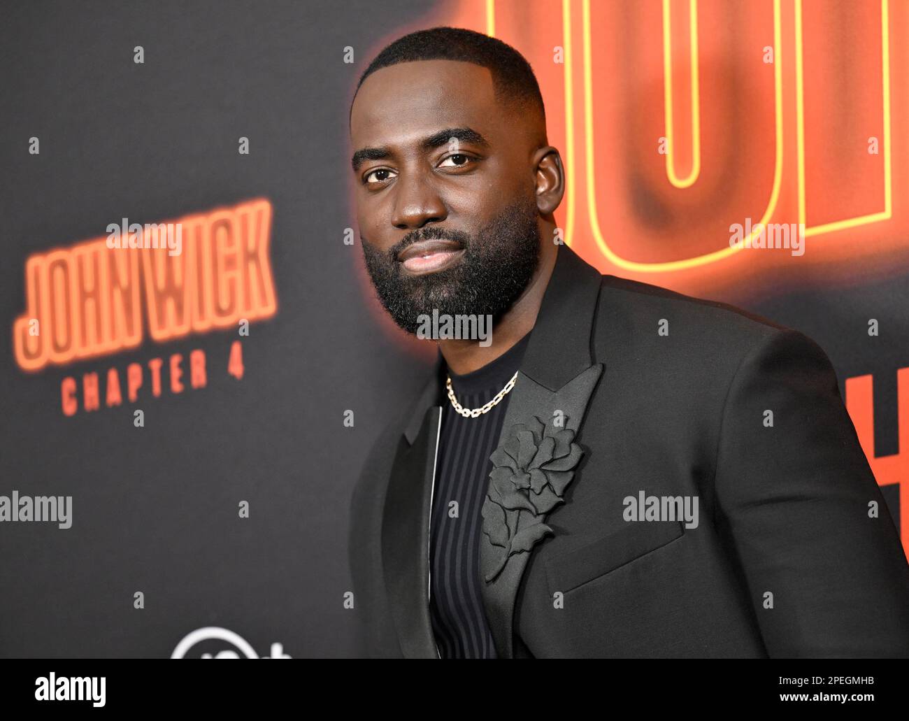 Shamier Anderson attends a special screening of "John Wick: Chapter 4 ...