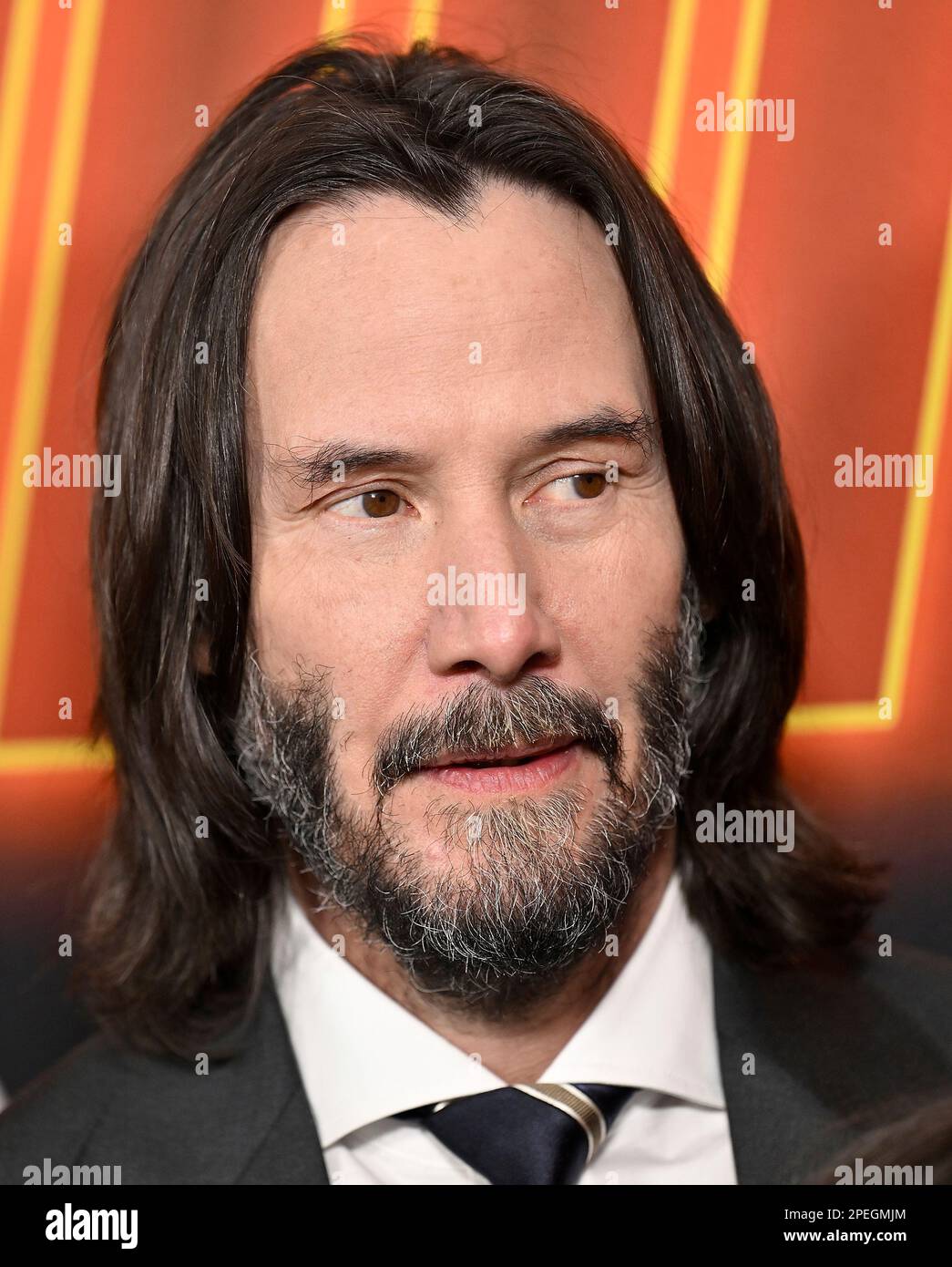 Keanu Reeves attends a special screening of "John Wick: Chapter 4" at ...