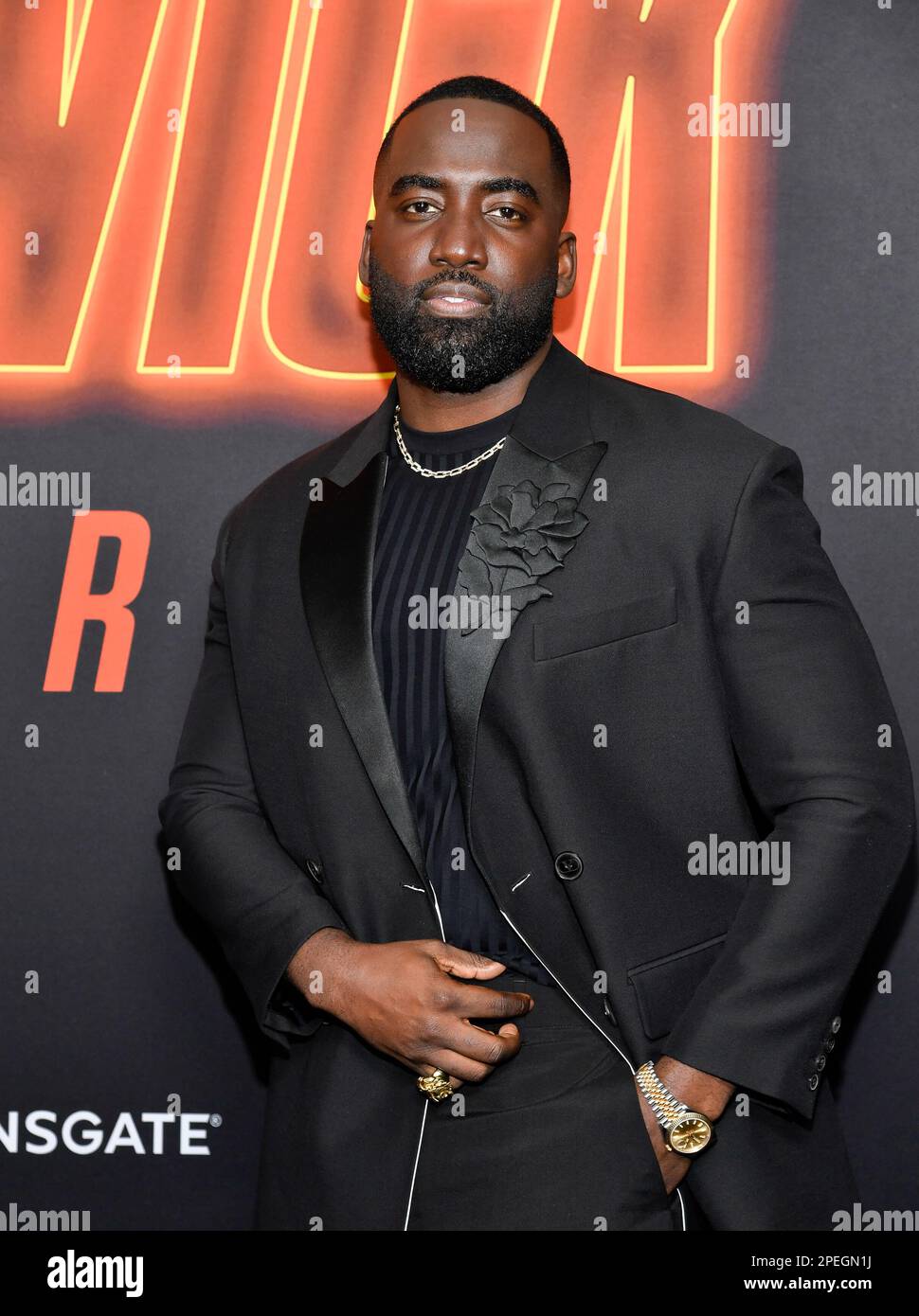 Shamier Anderson attends a special screening of "John Wick: Chapter 4 ...