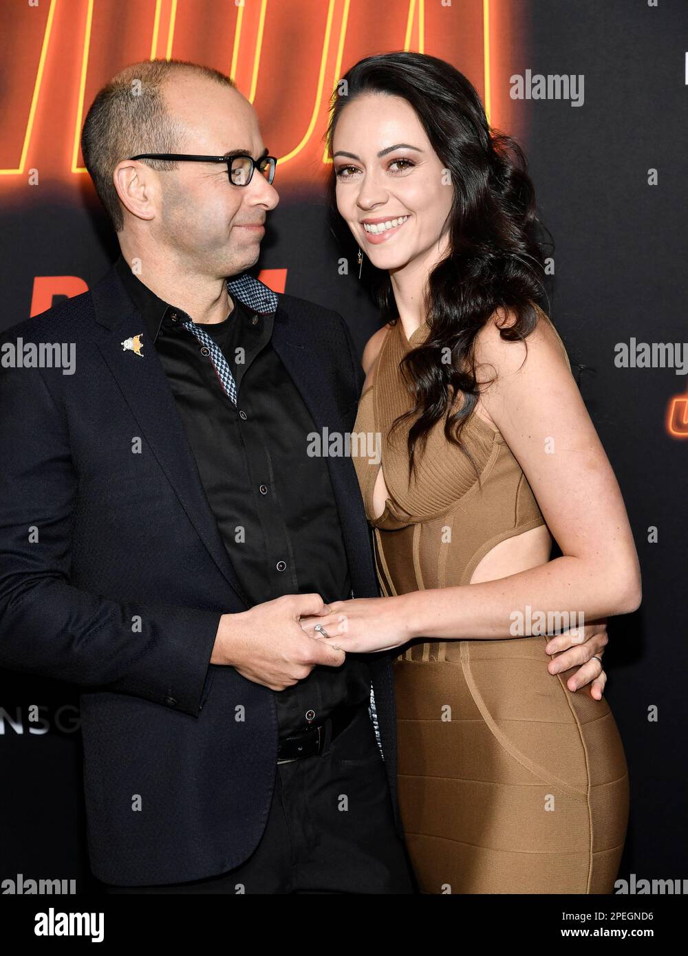 James Murray, left, and wife Melyssa Murray attend a special screening ...