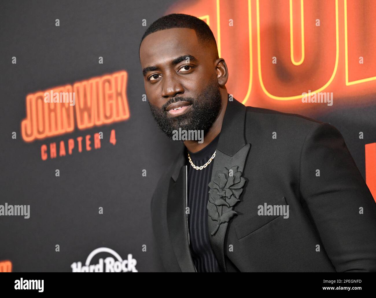 Shamier Anderson attends a special screening of "John Wick: Chapter 4 ...