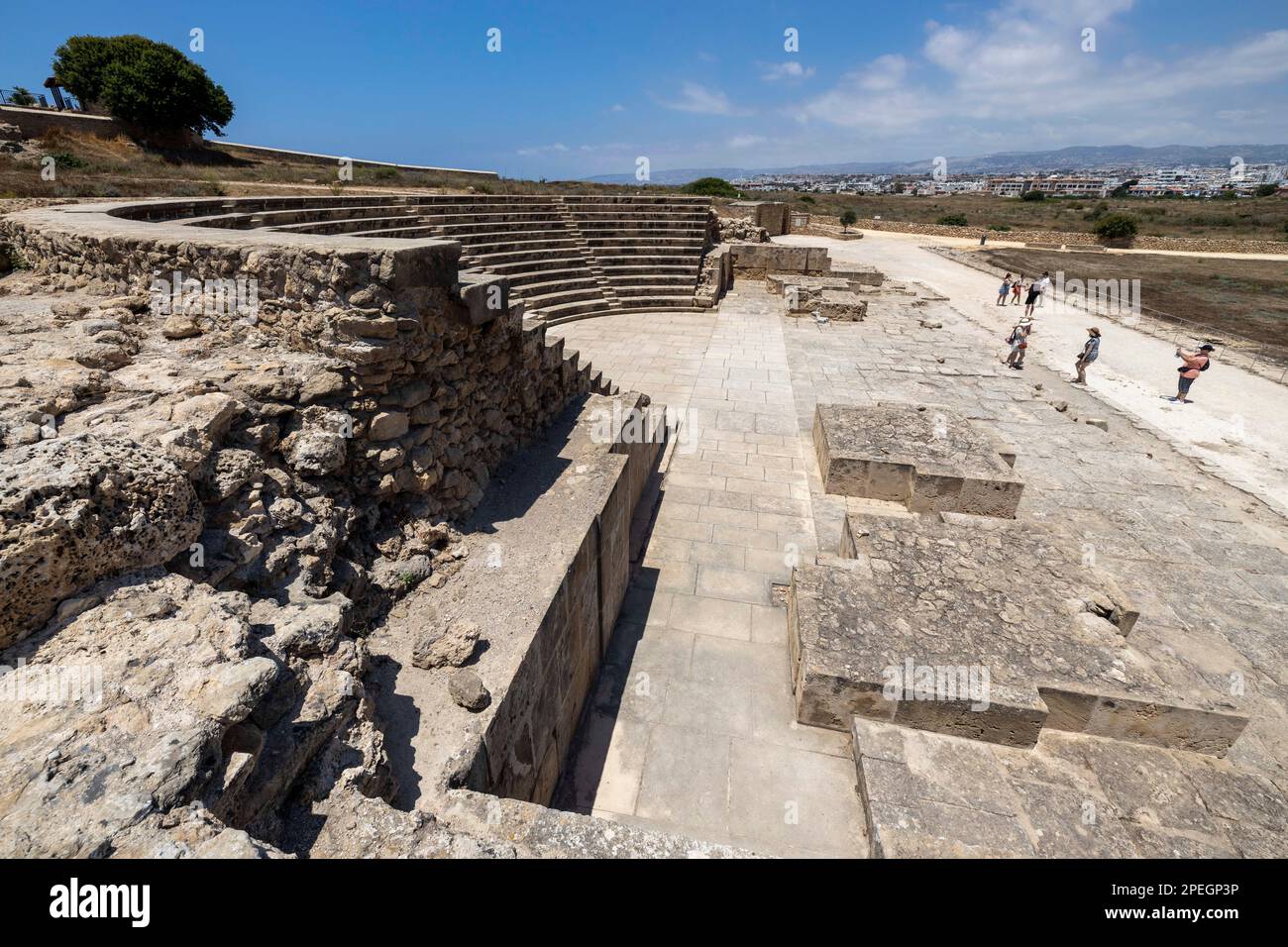 May 23, 2022, Paphos, Cyprus: Odeon theatre, second century AD, about ...