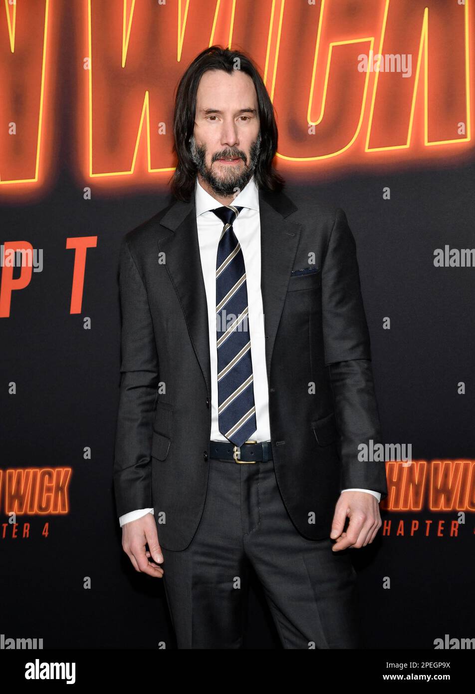 Keanu Reeves attends a special screening of "John Wick: Chapter 4" at ...