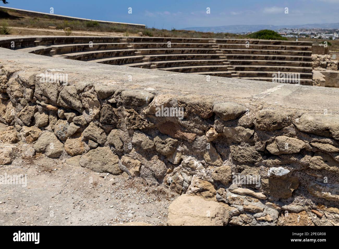 May 23, 2022, Paphos, Cyprus: Odeon theatre, second century AD, about ...