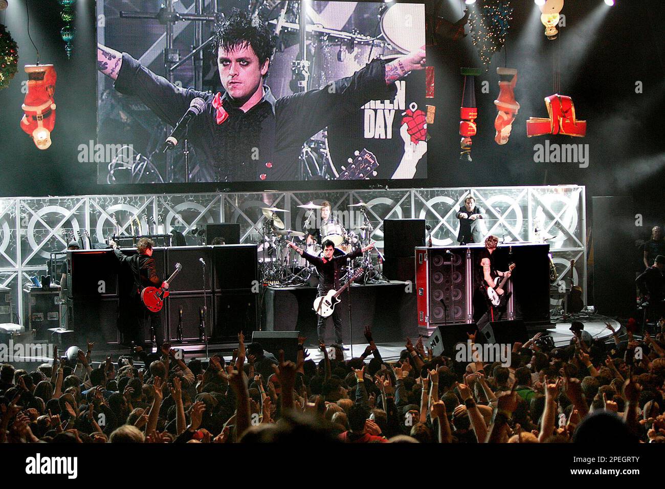 Billy Joe Armstrong of Green Day performs during the 2004 KROQ Almost ...