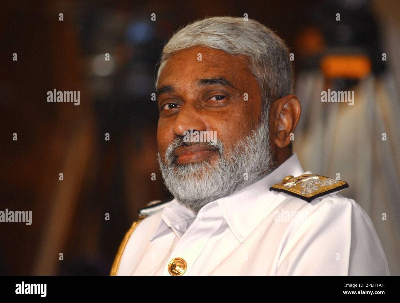 Commander of the Sri Lanka Navy and Chief of Defense Staff, Vice Admiral Daya Sandagiri, attends ...