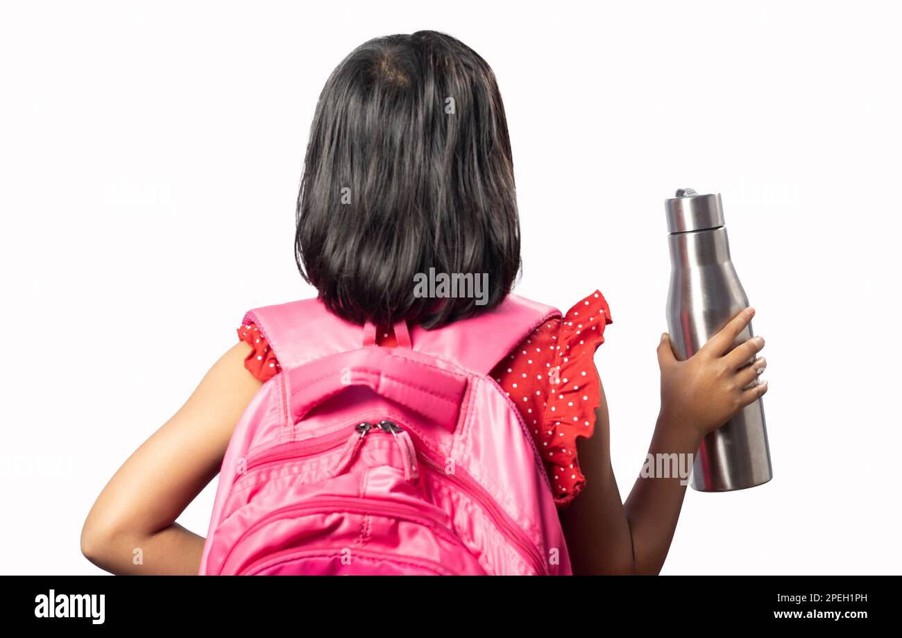 Indian school girl drinking water hi-res stock photography and images - Alamy