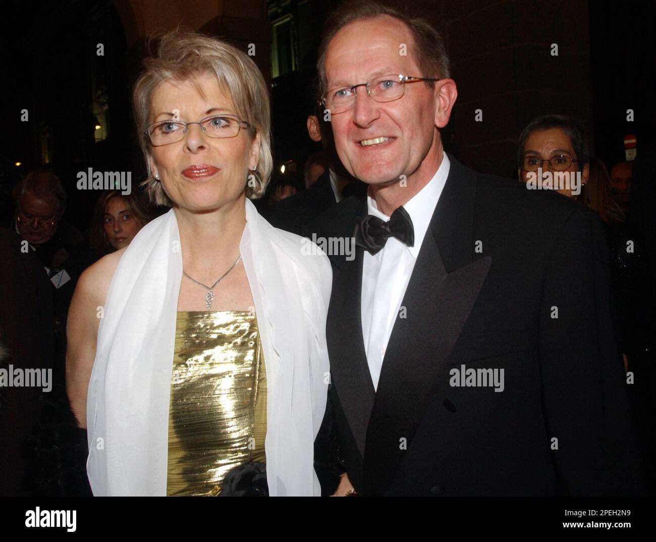 Swiss president Joseph Deiss, right, and his wife (no name given ...