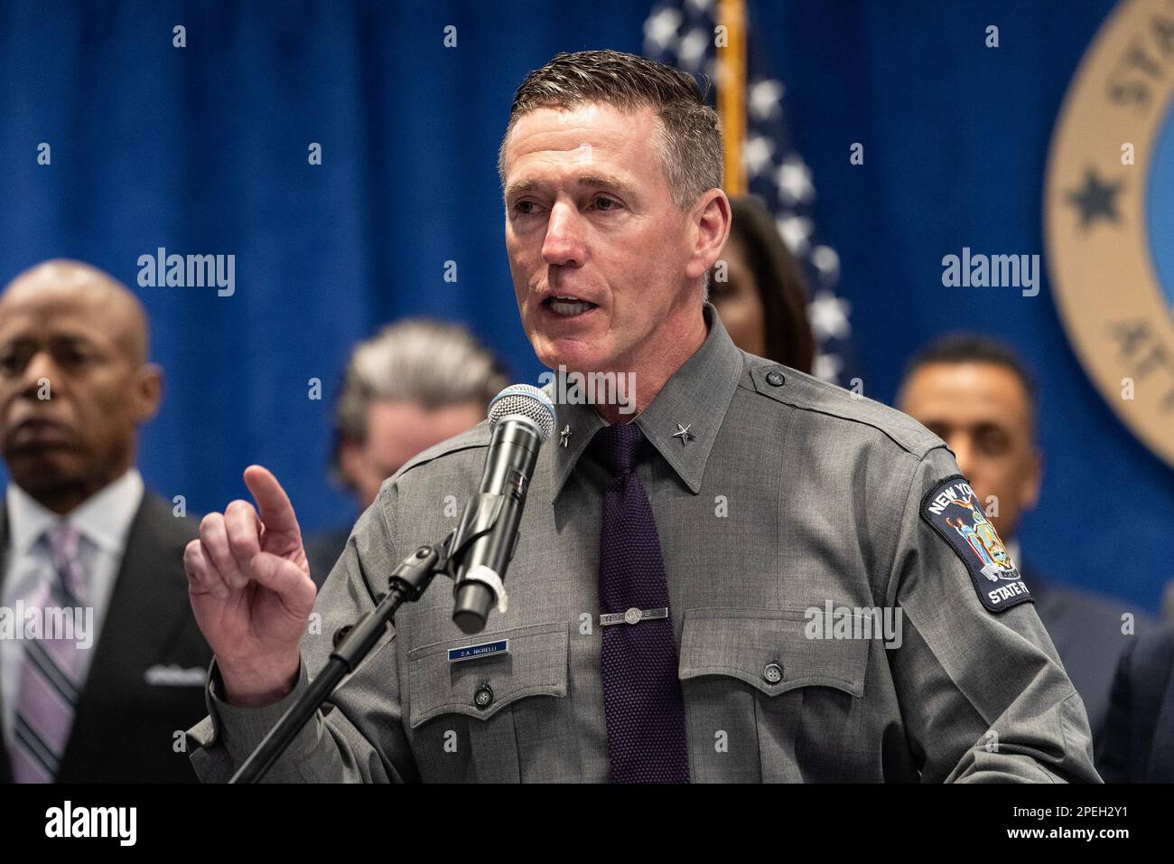 New York, New York, USA. 15th Mar, 2023. State Police Acting ...