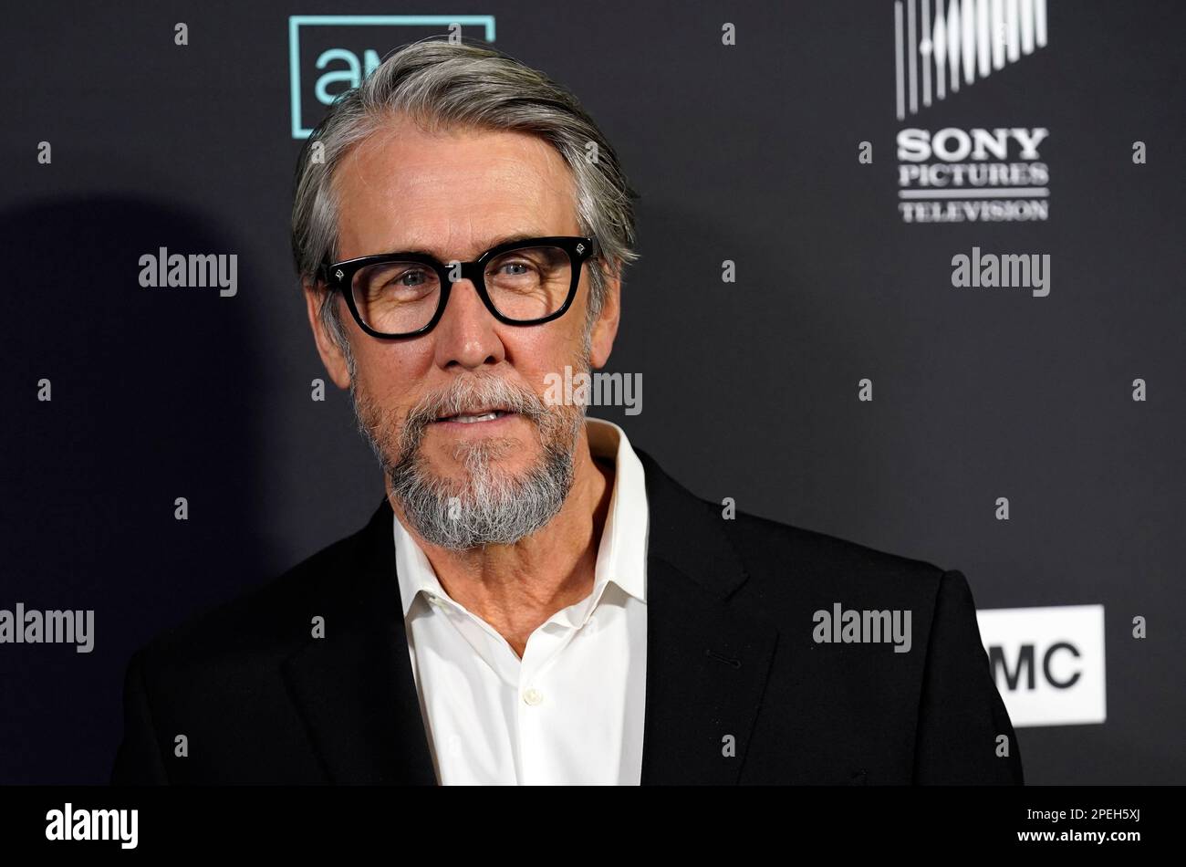 Alan Ruck poses at the premiere of the AMC television series "Lucky ...