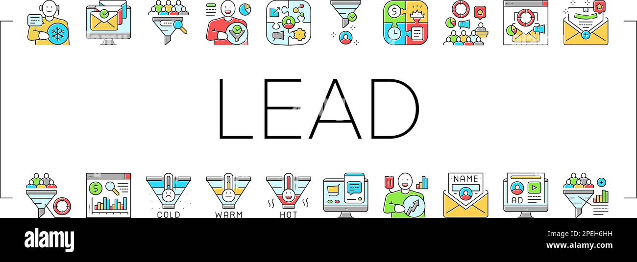 Lead generation sign magnet Stock Vector Images - Alamy
