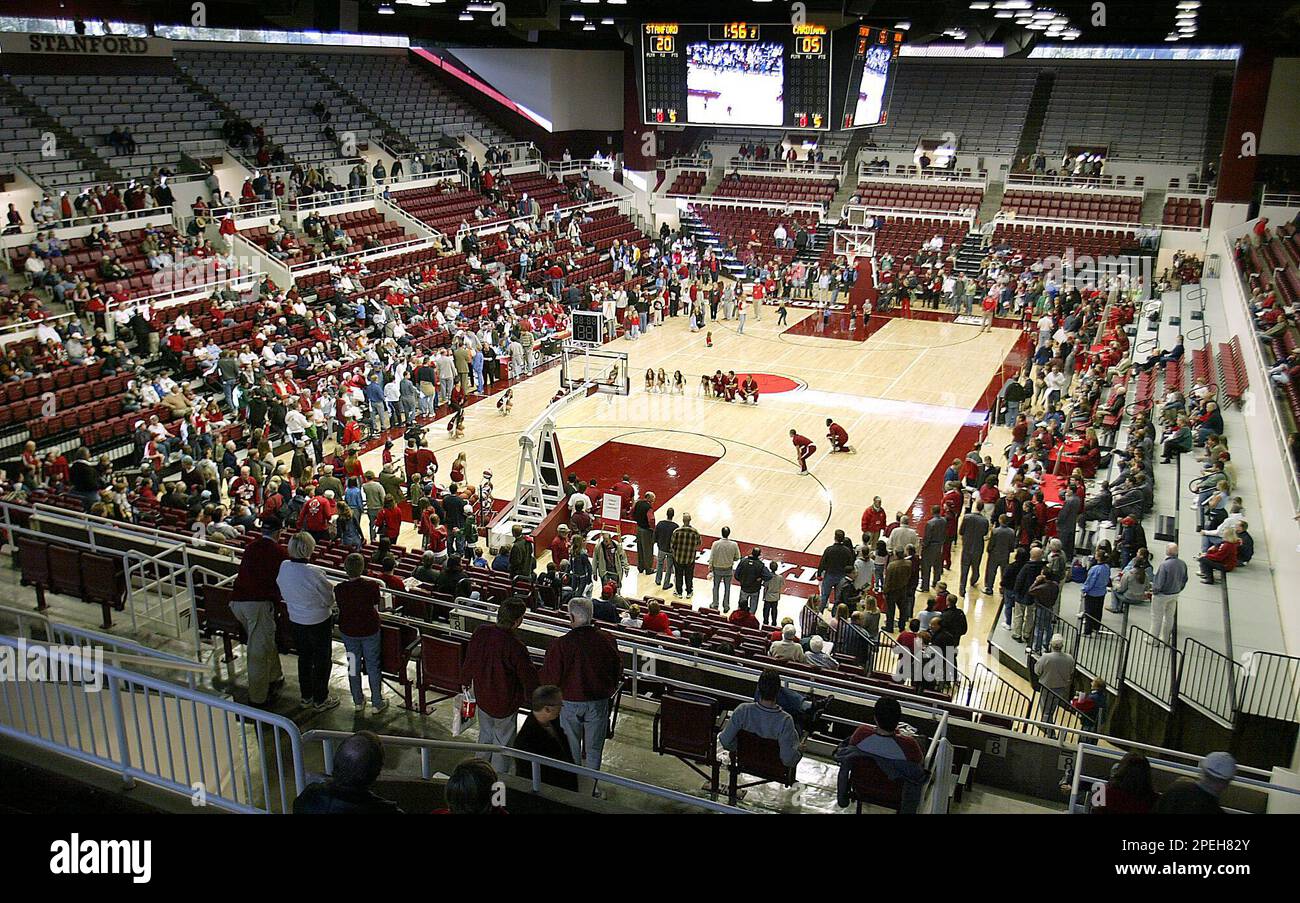 Stanford basketball fans got a look at the facelifted Maples Pavilion ...