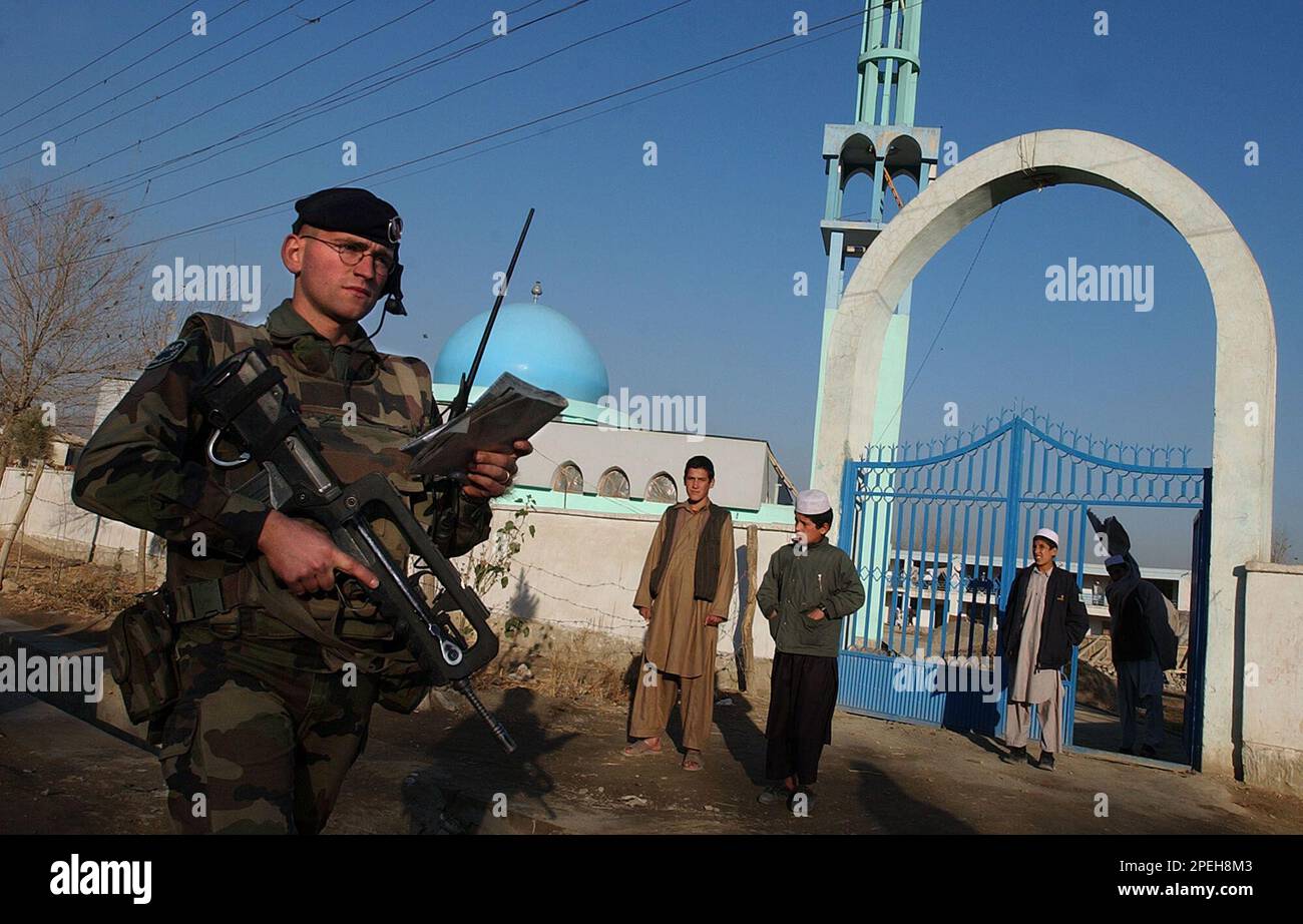 A French soldier of the International Security Assistance Force (ISAF ...