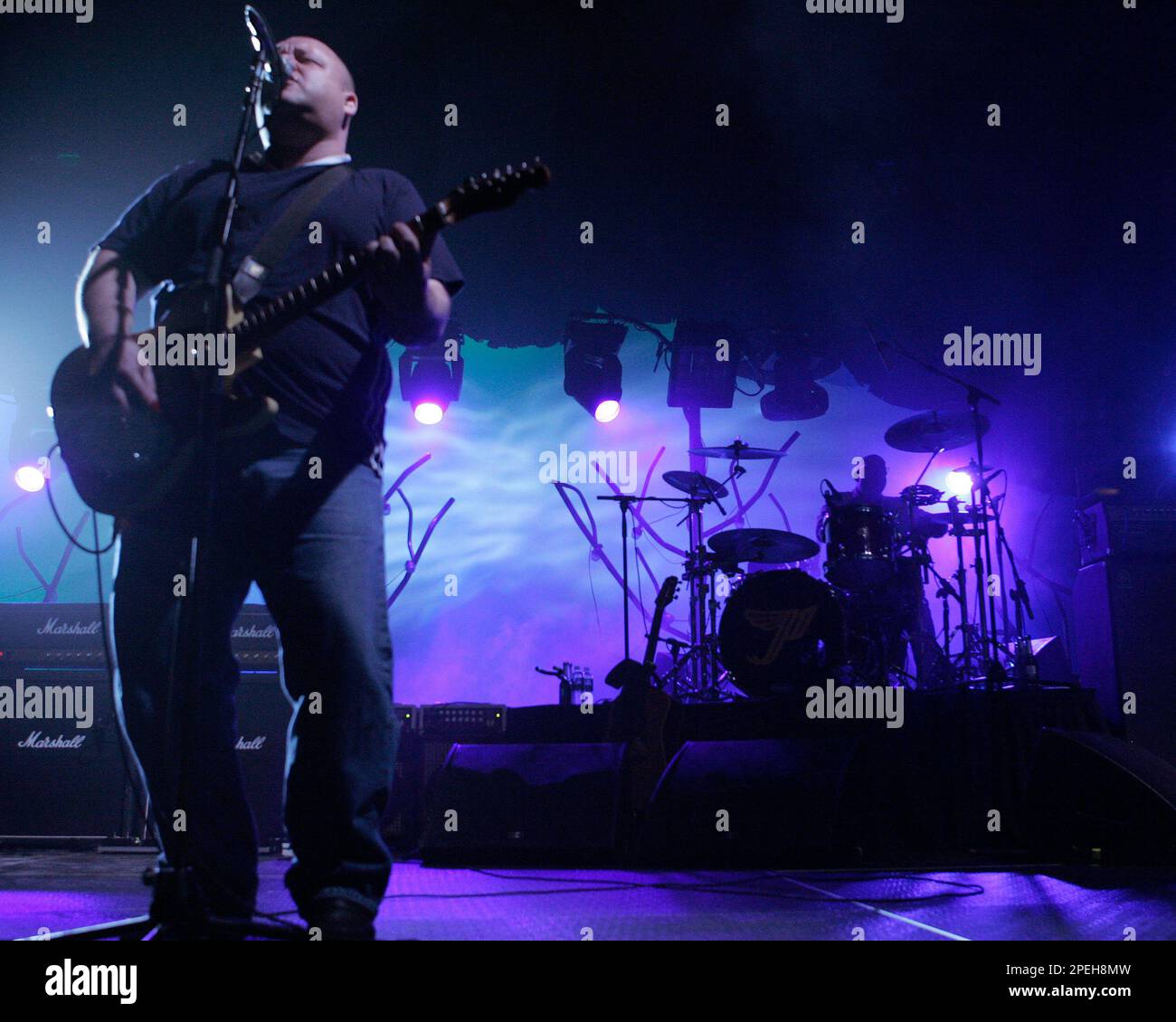The Boston based rock band The Pixies featuring David Lovering on drums ...