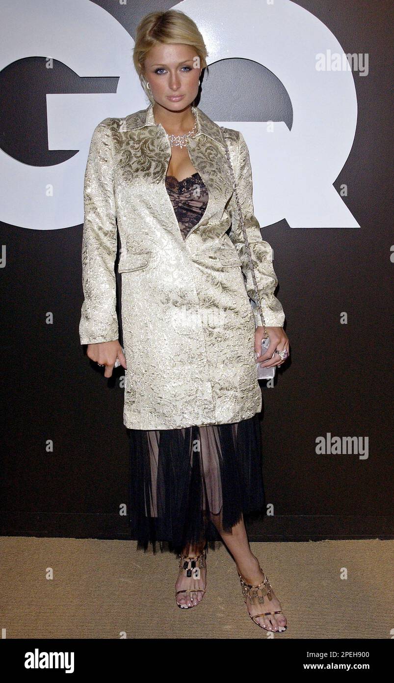 Paris Hilton arrives at the 2004 GQ Men of the Year party in Los ...