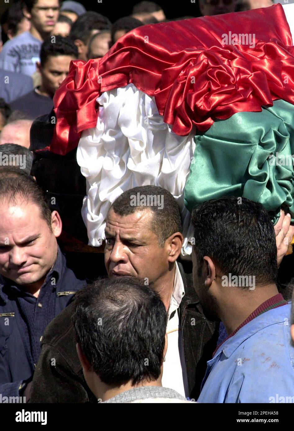 Friends and relatives of Fathi Arafat are among the hundreds of Palestinians and Egyptians who ...