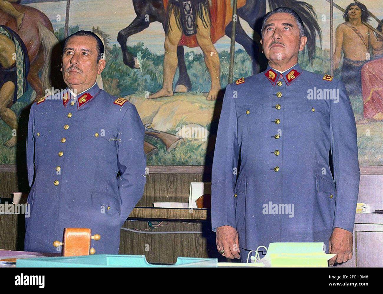 In this undated photo Chilean former dictator Gen. Augusto Pinochet ...