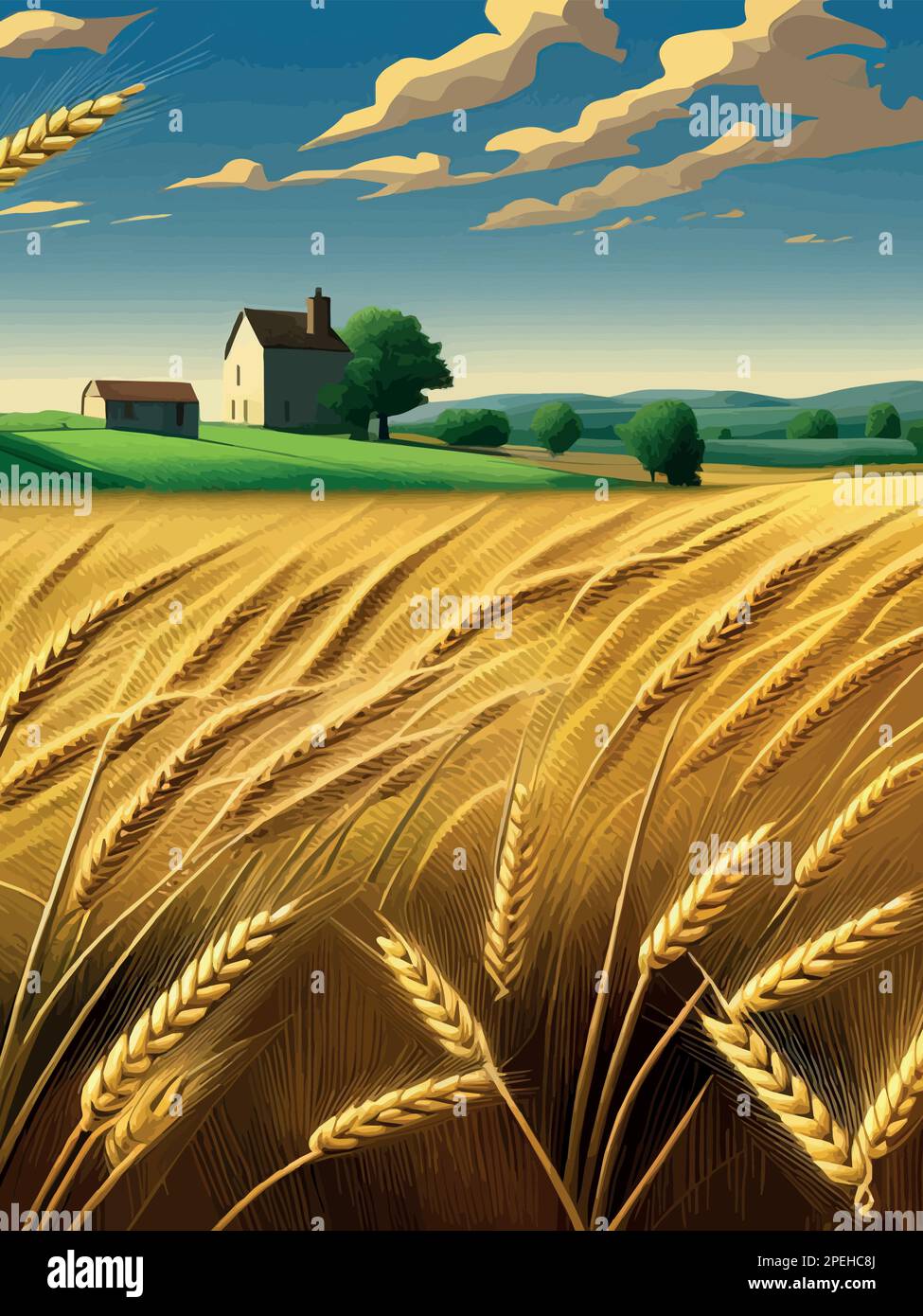 Wheat Field Clipart