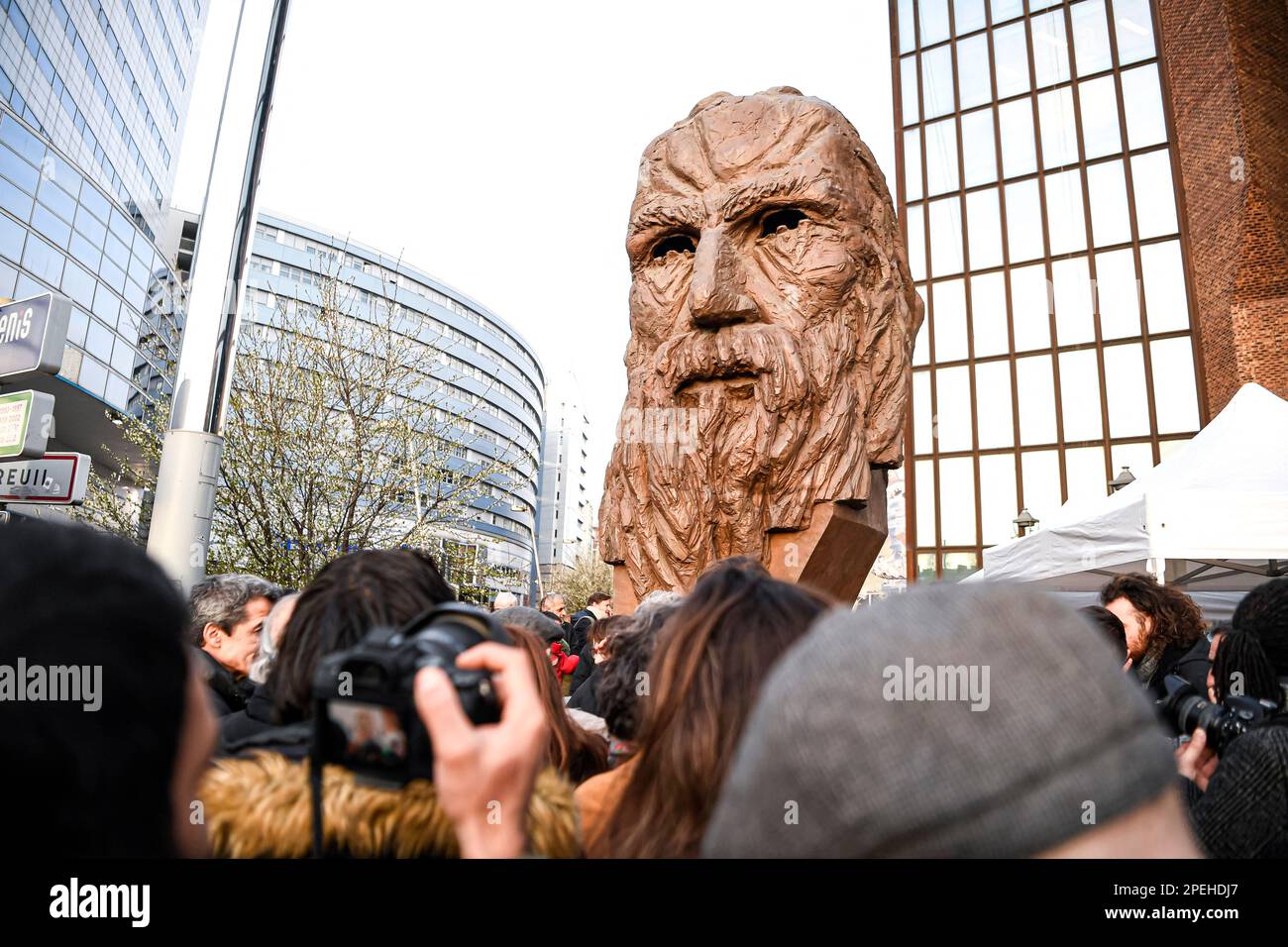 Paris, France. 16th Mar, 2023. The sculptor Assem Al Bacha at the ...