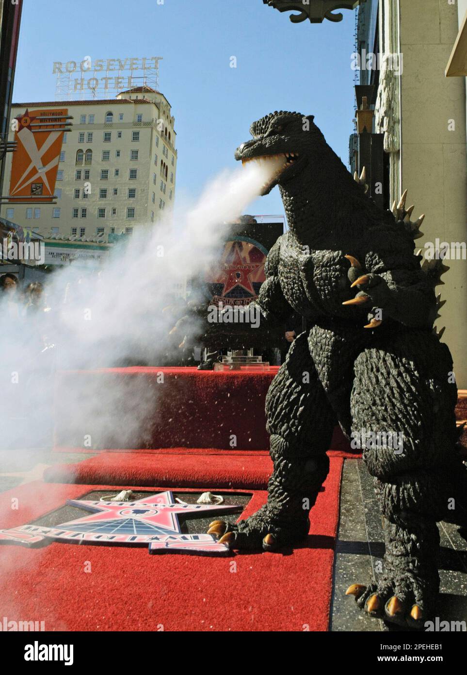 The Godzilla character celebrates its 50th anniversary with a Star on ...