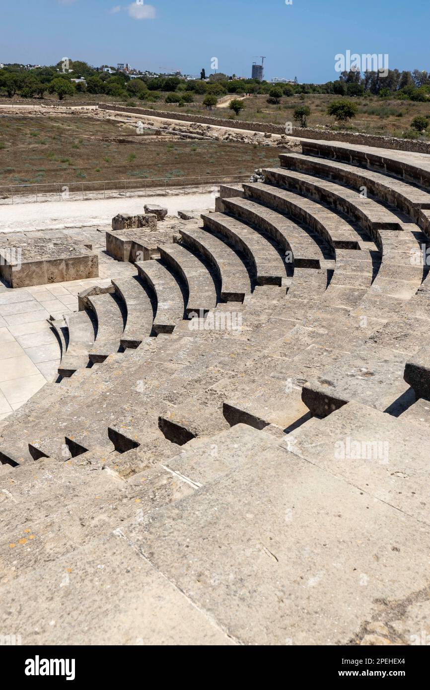 May 23, 2022, Paphos, Cyprus: Odeon theatre, second century AD, about ...