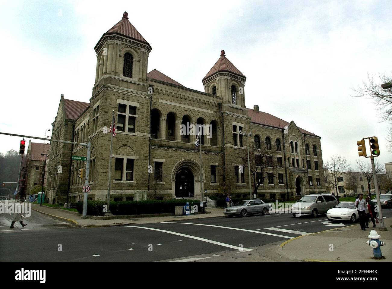 Traffic moves along the Virginia Street side of the Kanawha County ...