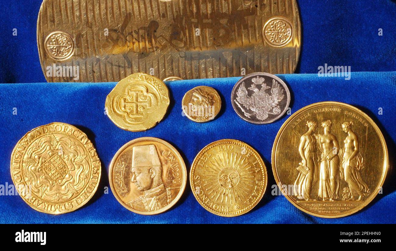 Part of a collection of 2,800 coins dating back as far as 317 BC is ...