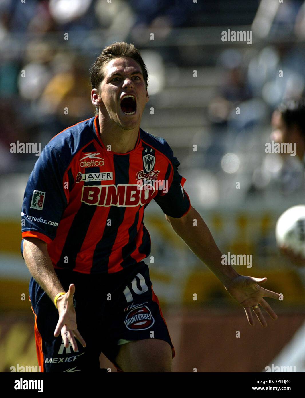 Monterrey soccer player Guillermo Franco from Argentina celebrates ...
