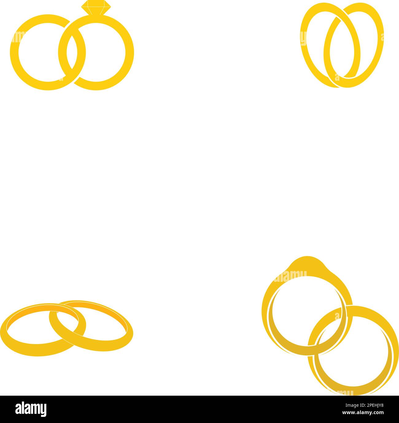 wedding ring icon logo vektor template Stock Vector Image & Art - Alamy