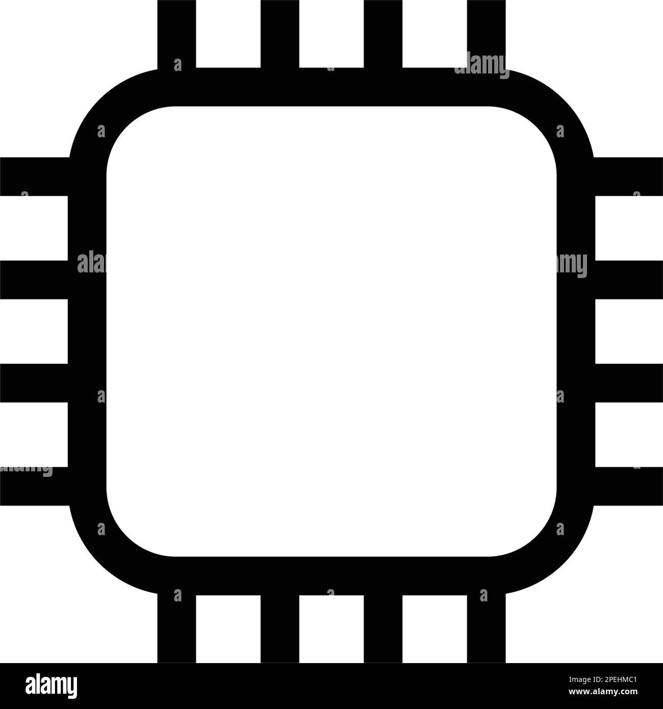 Chip Processor Vector Icon Illustration Design Stock Vector Image And Art