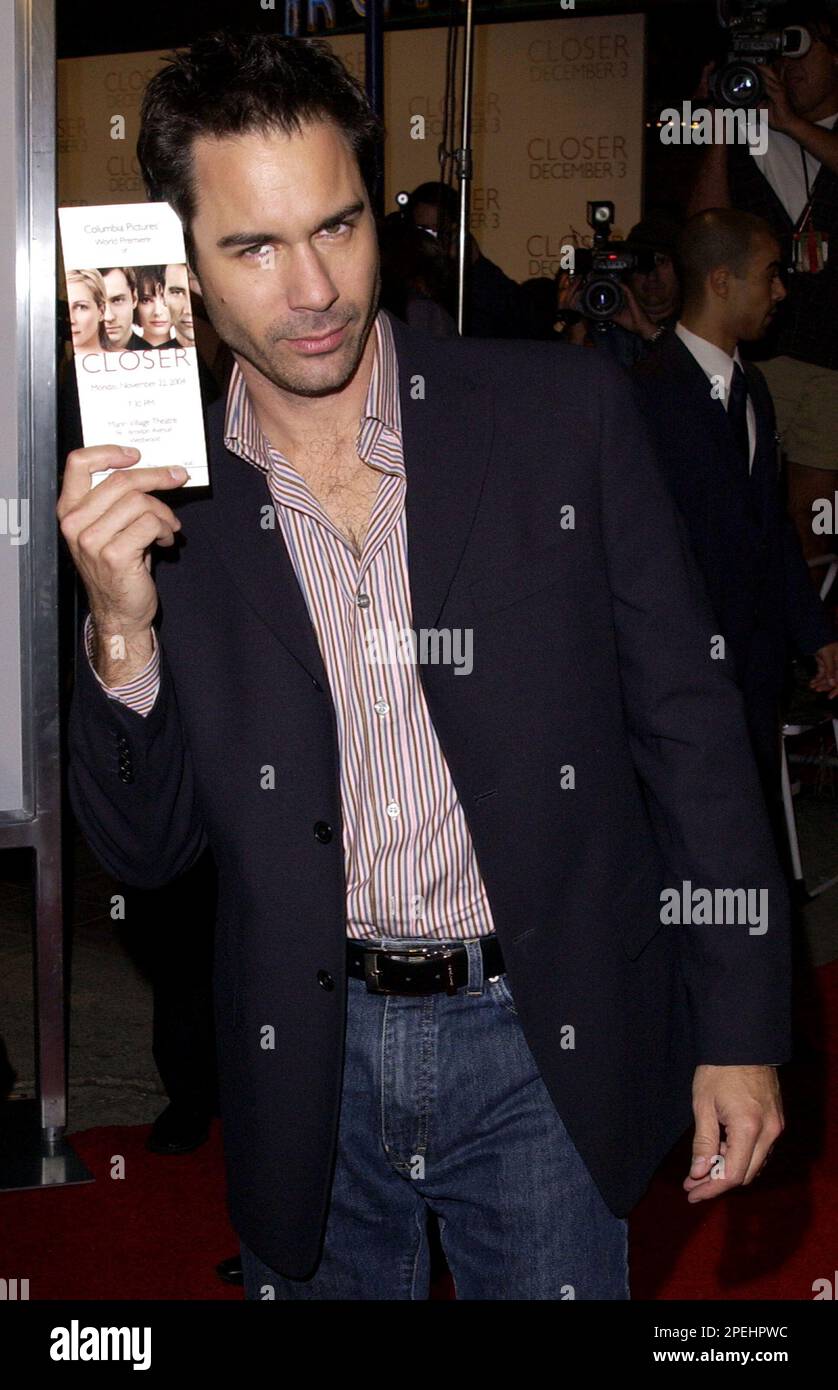 Actor Eric McCormack arrives at the premiere of "Closer" in the ...