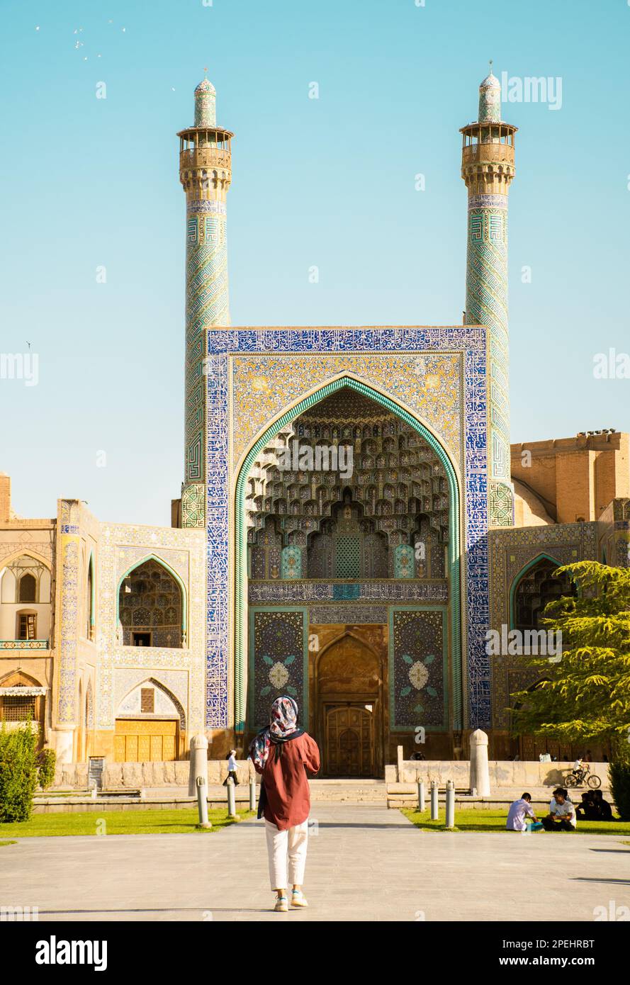 Isfahan, Iran - 15th may, 2022: Entrance into the Friday Mosque (Jame ...