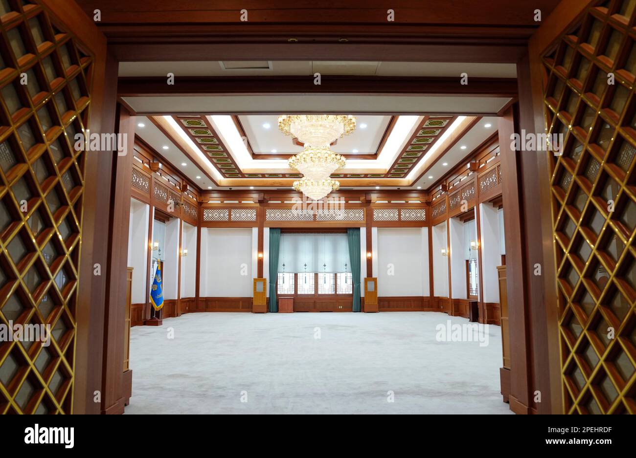 A photo shows Cheong Wa Dae (Blue House) where the presidential office ...