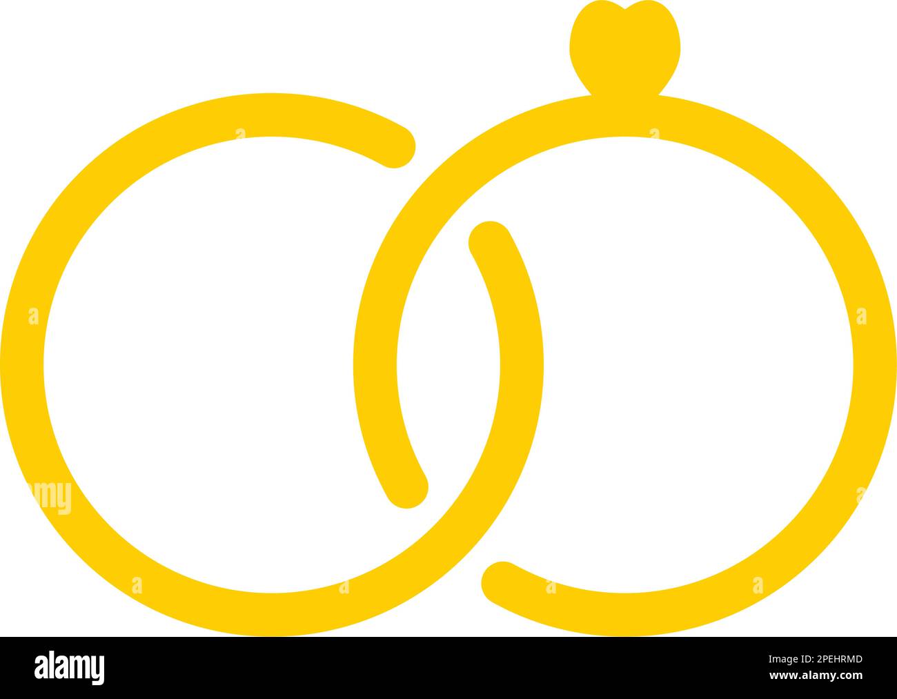 wedding ring icon logo vektor template Stock Vector Image & Art - Alamy