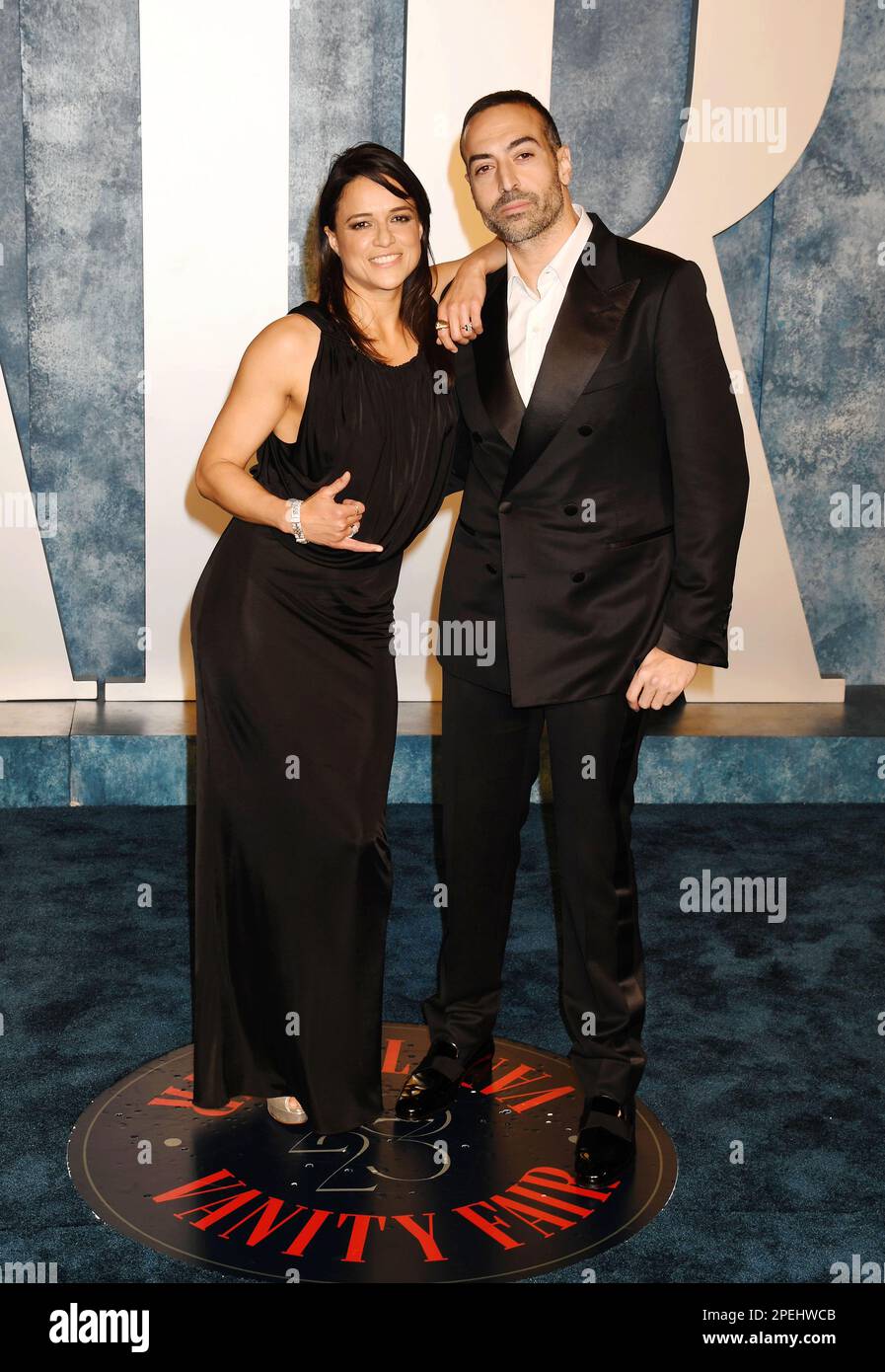 BEVERLY HILLS, CALIFORNIA - MARCH 12: (L-R) Michelle Rodriguez and ...