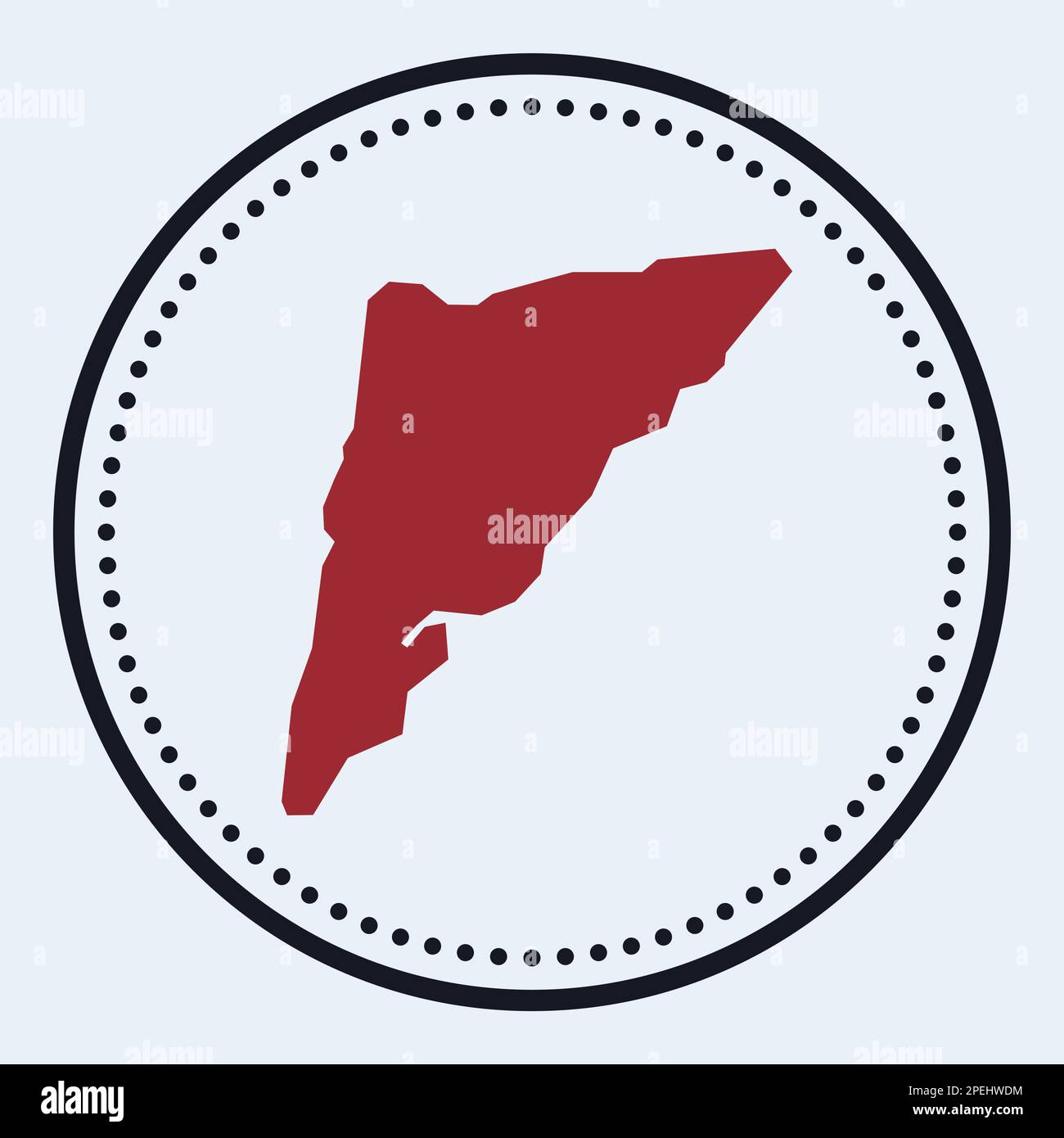 Salt Cay, Turks Islands round stamp. Round logo with island map and ...