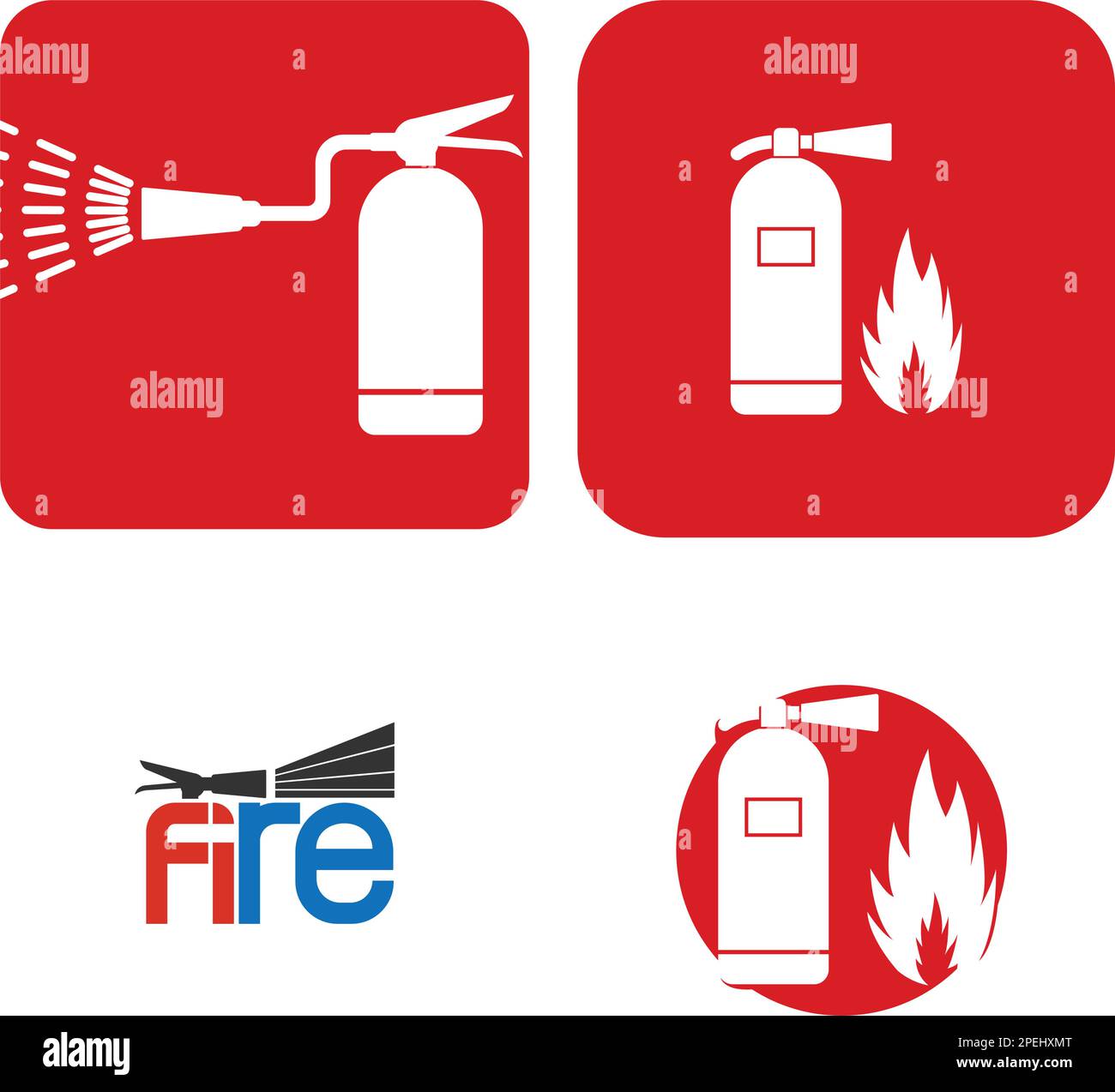 fire extinguisher logo vector icon template Stock Vector Image & Art ...