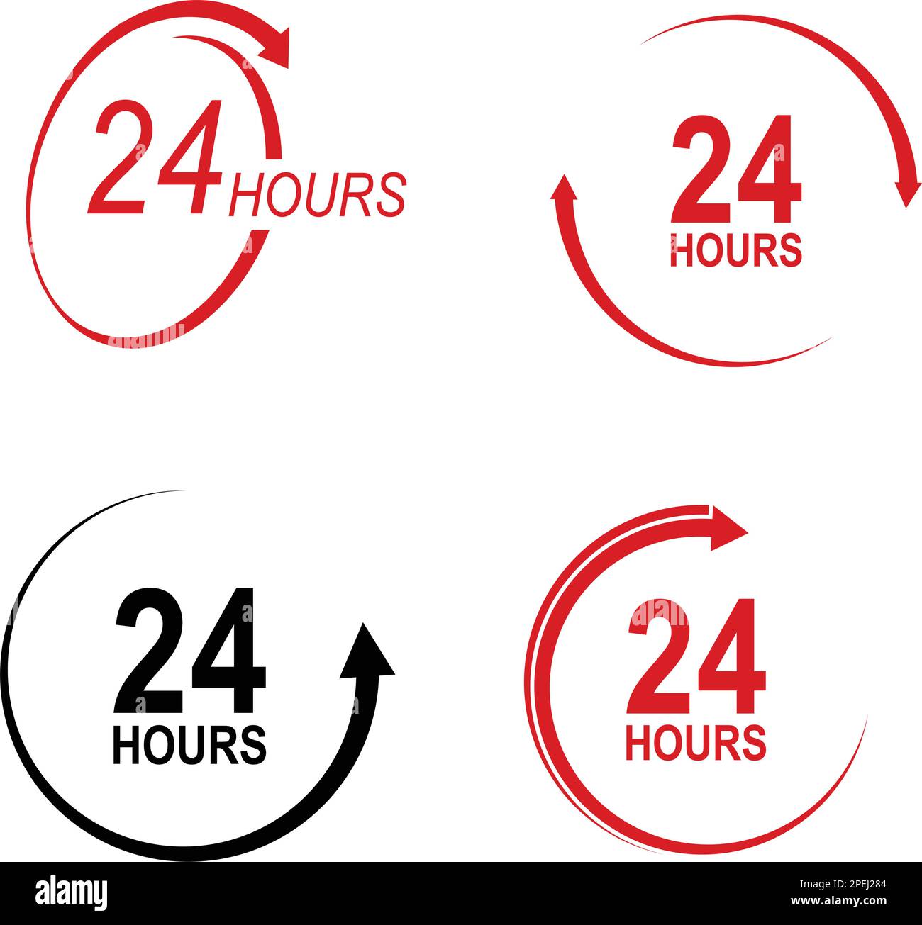 sign of clock arrow hours logo vector icon illustration design Stock ...