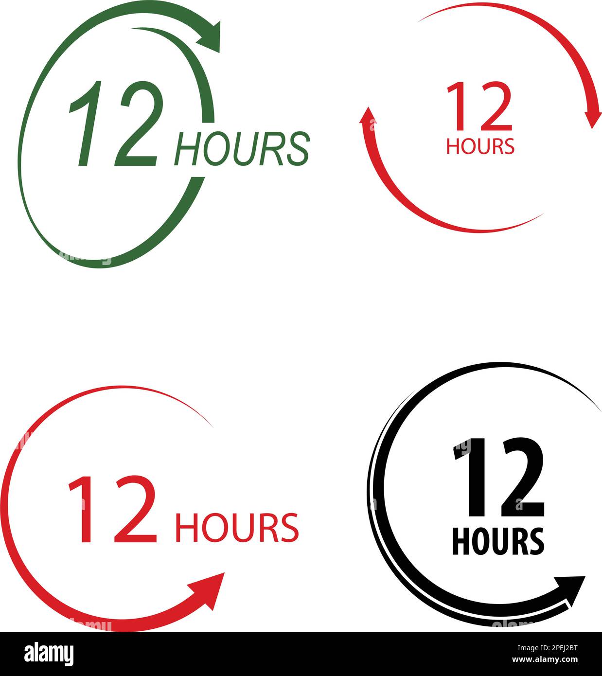 sign of clock arrow hours logo vector icon illustration design Stock ...