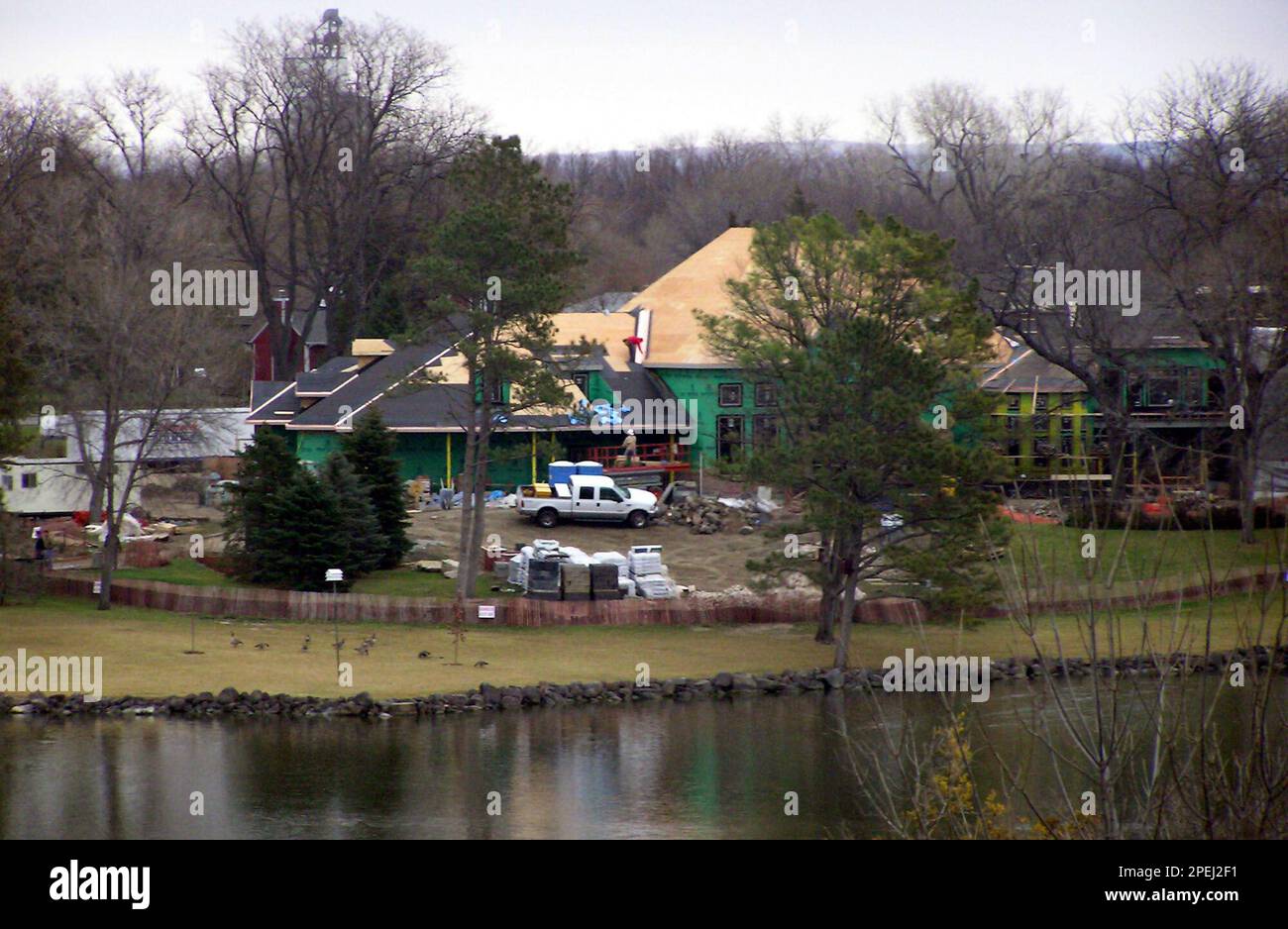 Work continues Friday, Nov. 19, 2004, at Pierre, S.D., on the new ...