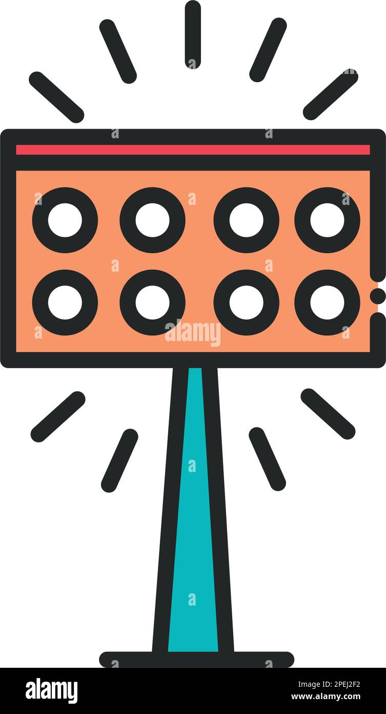 stadium spotlights icon Stock Vector Image & Art - Alamy