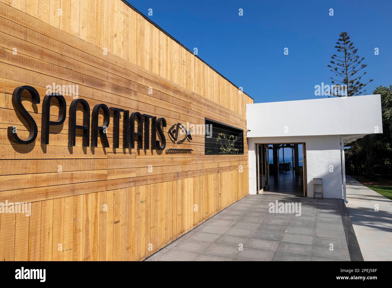 Protaras, Cyprus. 23rd May, 2022. Spartiatis Restaurant in Protaras ...