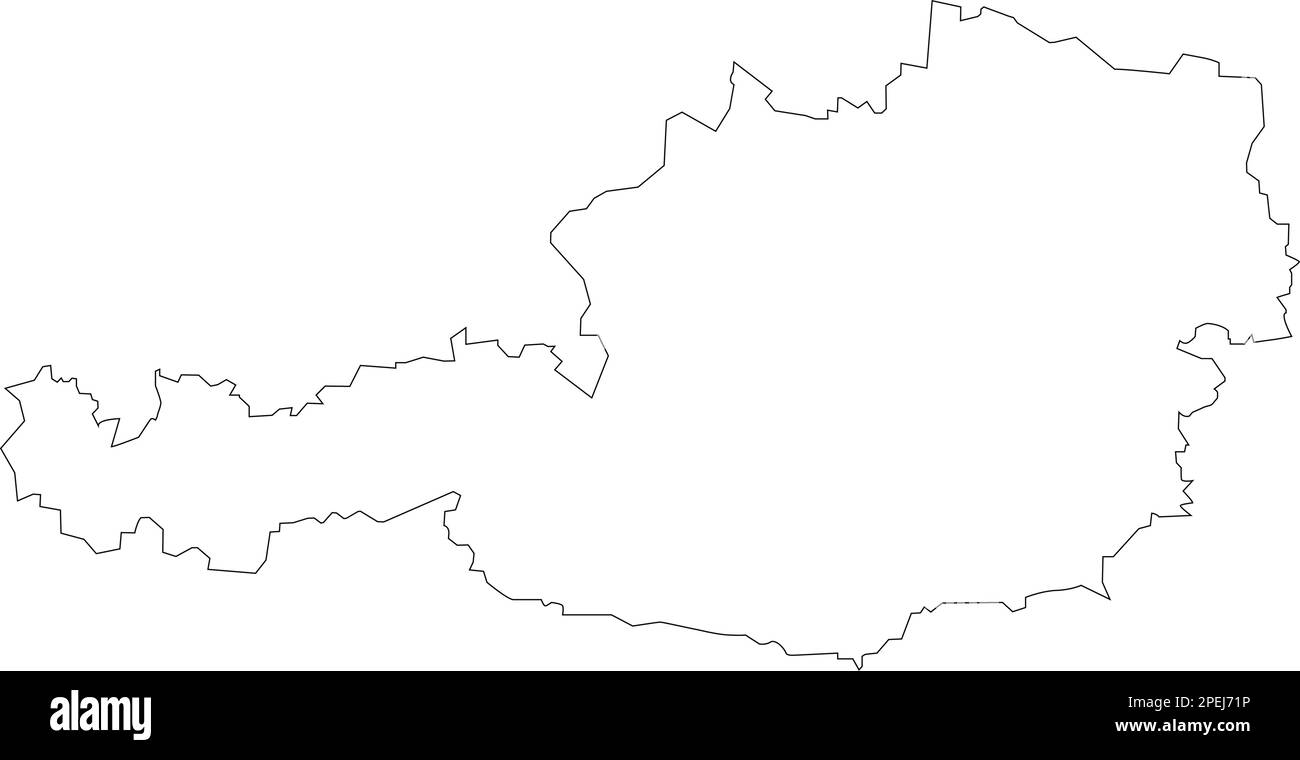 Austria map Black and White Stock Photos & Images - Alamy